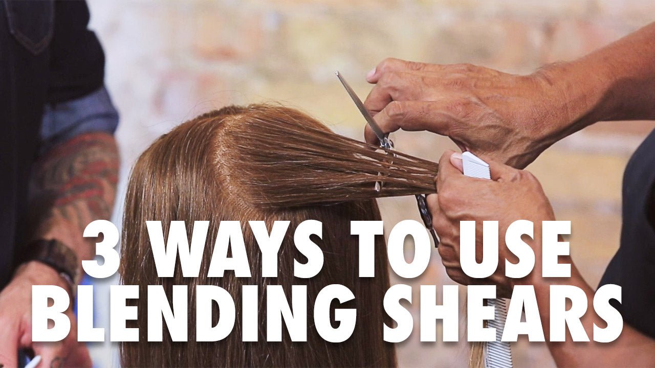 3 Ways to Use a Blending Shear When Cutting Hair | Sam Villa